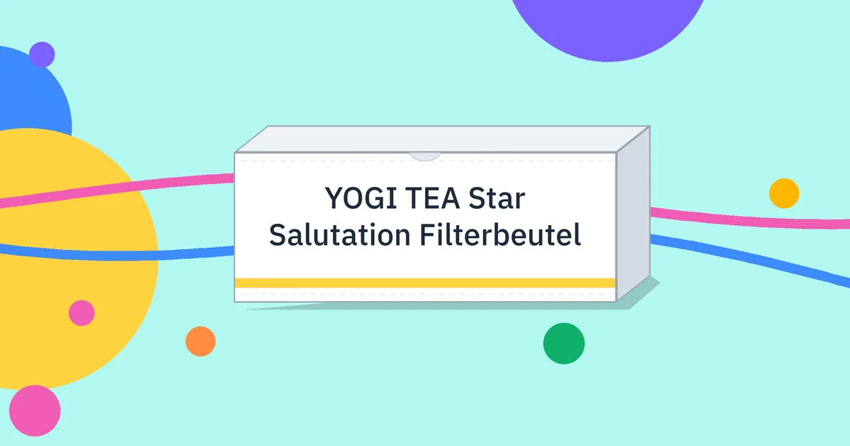 Symbolbild: Packung mit der Aufschrift YOGI TEA Star Salutation Filterbeutel (PZN 18470172) – Verfügbarkeit und Bezug in Apotheken in Frankfurt am Main