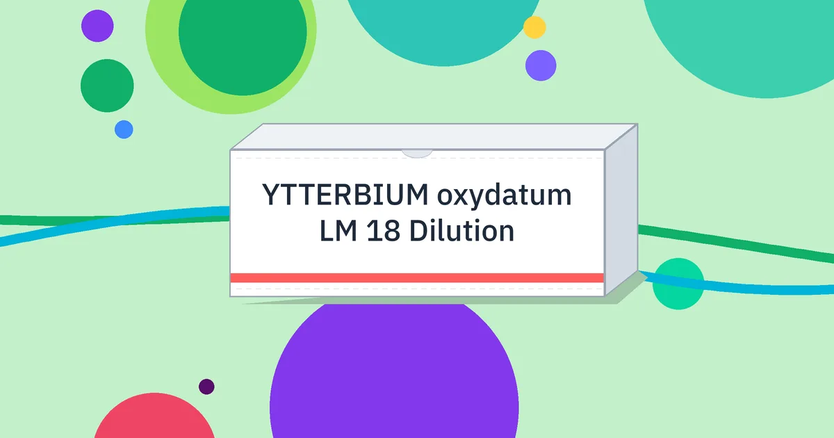 Symbolbild: Packung mit der Aufschrift YTTERBIUM oxydatum LM 18 Dilution (PZN 13287049) – Verfügbarkeit und Bezug in Apotheken in Frankfurt am Main