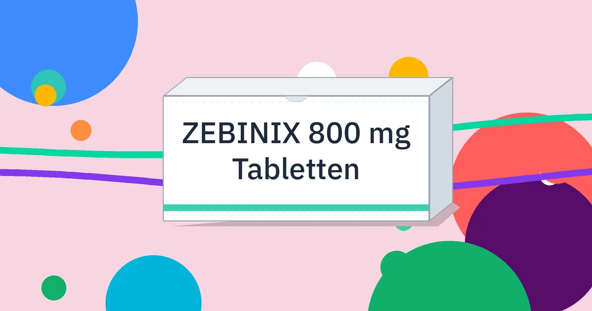Symbolbild: Packung mit der Aufschrift ZEBINIX 800 mg Tabletten (PZN 09537428) – Verfügbarkeit und Bezug in Apotheken in Frankfurt am Main