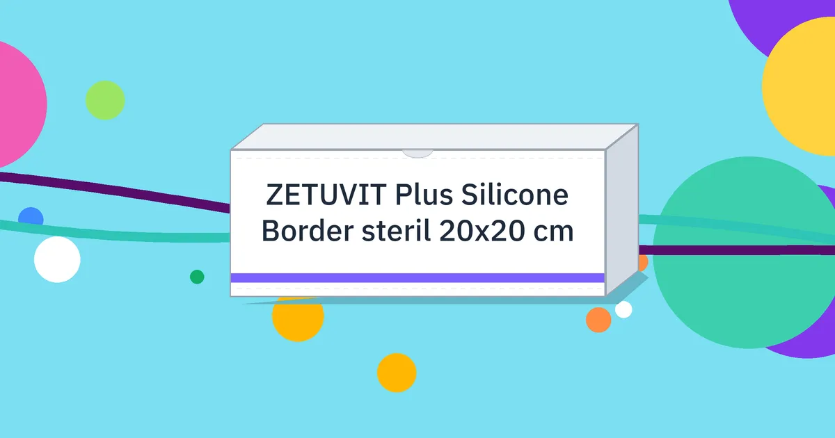 Symbolbild: Packung mit der Aufschrift ZETUVIT Plus Silicone Border steril 20x20 cm (PZN 20123928) – Verfügbarkeit und Bezug in Apotheken in Frankfurt am Main