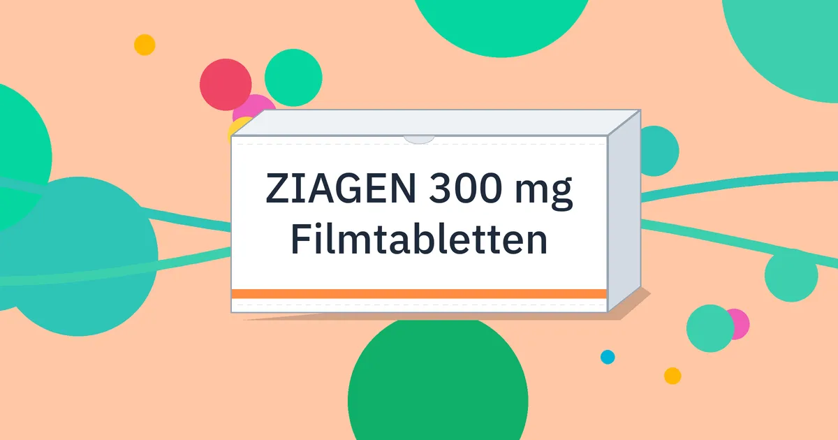 Symbolbild: Packung mit der Aufschrift ZIAGEN 300 mg Filmtabletten (PZN 00240342) – Verfügbarkeit und Bezug in Apotheken in Frankfurt am Main