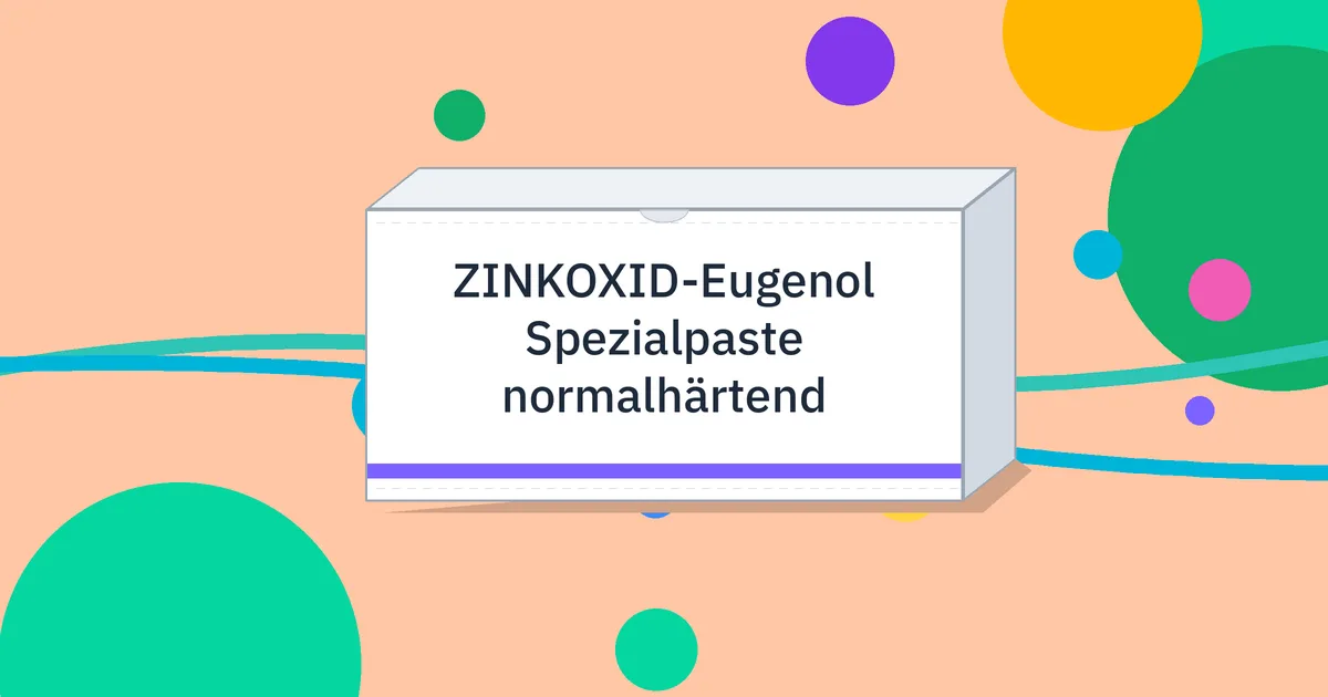 Symbolbild: Packung mit der Aufschrift ZINKOXID-Eugenol Spezialpaste normalhärtend (PZN 08501919) – Verfügbarkeit und Bezug in Apotheken in Frankfurt am Main