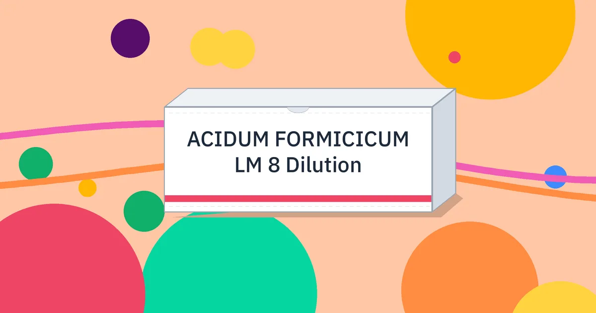 Symbolbild: Packung mit der Aufschrift ACIDUM FORMICICUM LM 8 Dilution (PZN 12751875) – Verfügbarkeit und Bezug in Apotheken in Frankfurt am Main