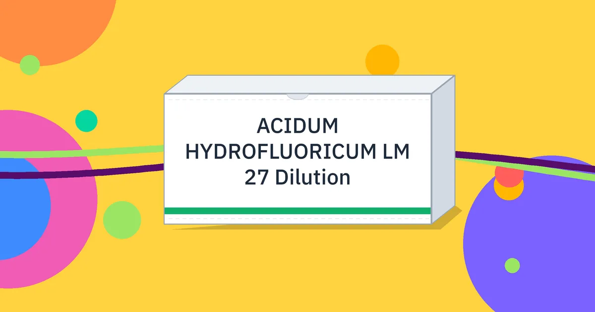 Symbolbild: Packung mit der Aufschrift ACIDUM HYDROFLUORICUM LM 27 Dilution (PZN 13500543) – Verfügbarkeit und Bezug in Apotheken in Frankfurt am Main
