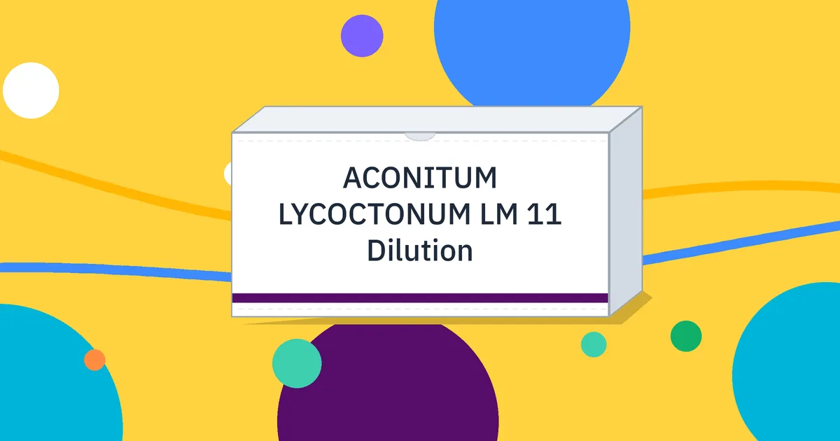 Symbolbild: Packung mit der Aufschrift ACONITUM LYCOCTONUM LM 11 Dilution (PZN 13291559) – Verfügbarkeit und Bezug in Apotheken in Frankfurt am Main