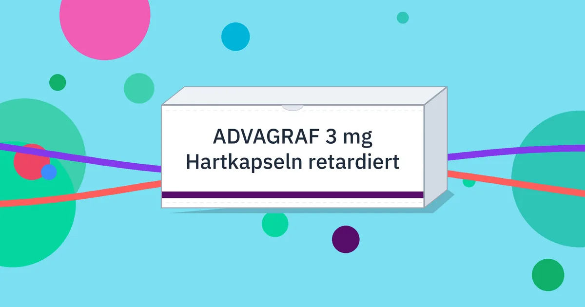 Symbolbild: Packung mit der Aufschrift ADVAGRAF 3 mg Hartkapseln retardiert (PZN 02269344) – Verfügbarkeit und Bezug in Apotheken in Frankfurt am Main