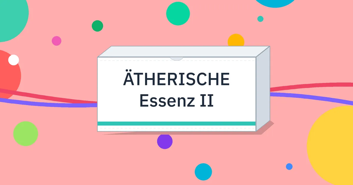 Symbolbild: Packung mit der Aufschrift ÄTHERISCHE Essenz II (PZN 00354028) – Verfügbarkeit und Bezug in Apotheken in Frankfurt am Main