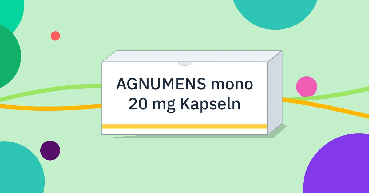 Symbolbild: Packung mit der Aufschrift AGNUMENS mono 20 mg Kapseln (PZN 19808288) – Verfügbarkeit und Bezug in Apotheken in Frankfurt am Main
