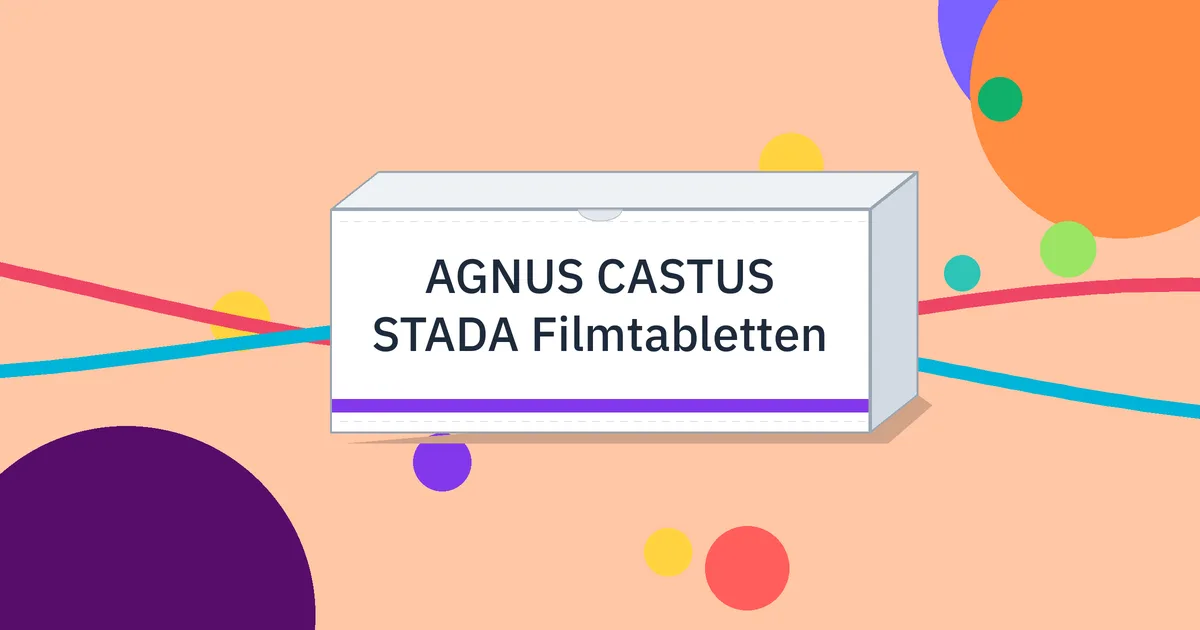 Symbolbild: Packung mit der Aufschrift AGNUS CASTUS STADA Filmtabletten (PZN 08865461) – Verfügbarkeit und Bezug in Apotheken in Frankfurt am Main