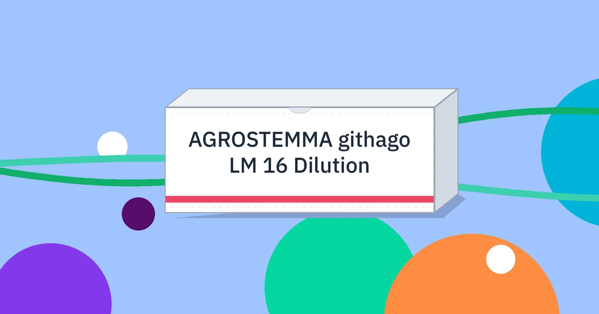 Symbolbild: Packung mit der Aufschrift AGROSTEMMA githago LM 16 Dilution (PZN 13307421) – Verfügbarkeit und Bezug in Apotheken in Frankfurt am Main