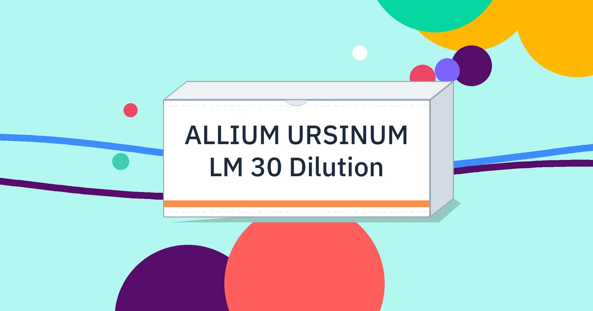 Symbolbild: Packung mit der Aufschrift ALLIUM URSINUM LM 30 Dilution (PZN 12757292) – Verfügbarkeit und Bezug in Apotheken in Frankfurt am Main