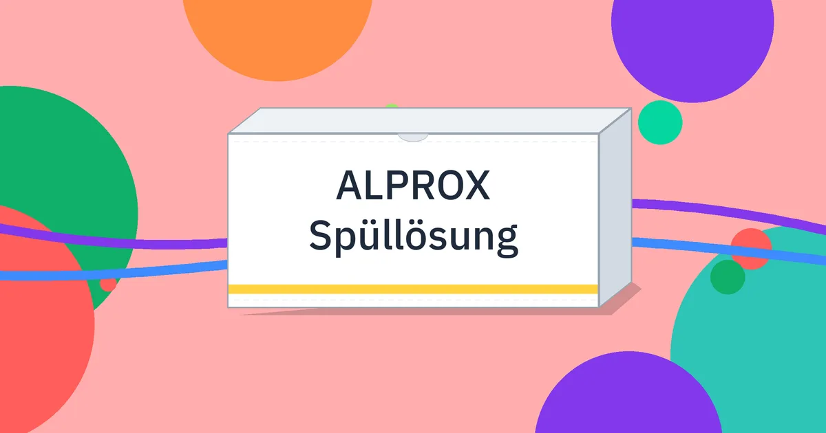 Symbolbild: Packung mit der Aufschrift ALPROX Spüllösung (PZN 03645335) – Verfügbarkeit und Bezug in Apotheken in Frankfurt am Main