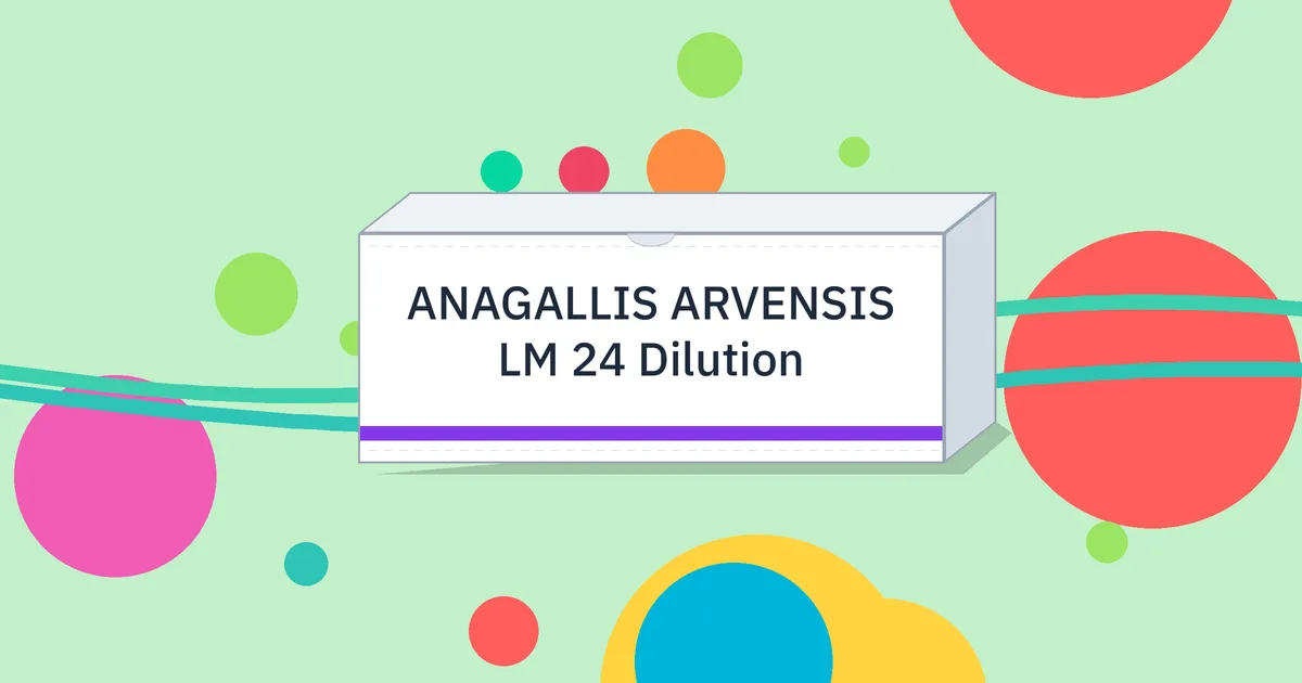 Symbolbild: Packung mit der Aufschrift ANAGALLIS ARVENSIS LM 24 Dilution (PZN 13328021) – Verfügbarkeit und Bezug in Apotheken in Frankfurt am Main
