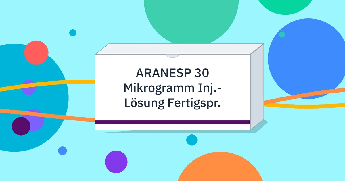 Symbolbild: Packung mit der Aufschrift ARANESP 30 Mikrogramm Inj.-Lösung Fertigspr. (PZN 07645562) – Verfügbarkeit und Bezug in Apotheken in Frankfurt am Main