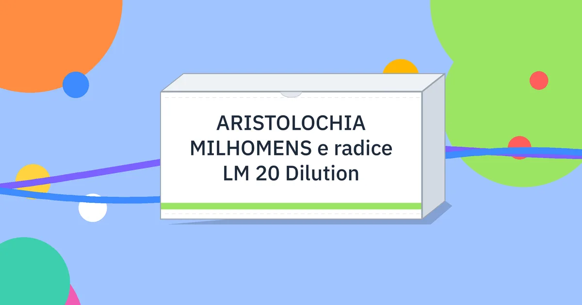 Symbolbild: Packung mit der Aufschrift ARISTOLOCHIA MILHOMENS e radice LM 20 Dilution (PZN 13392510) – Verfügbarkeit und Bezug in Apotheken in Frankfurt am Main