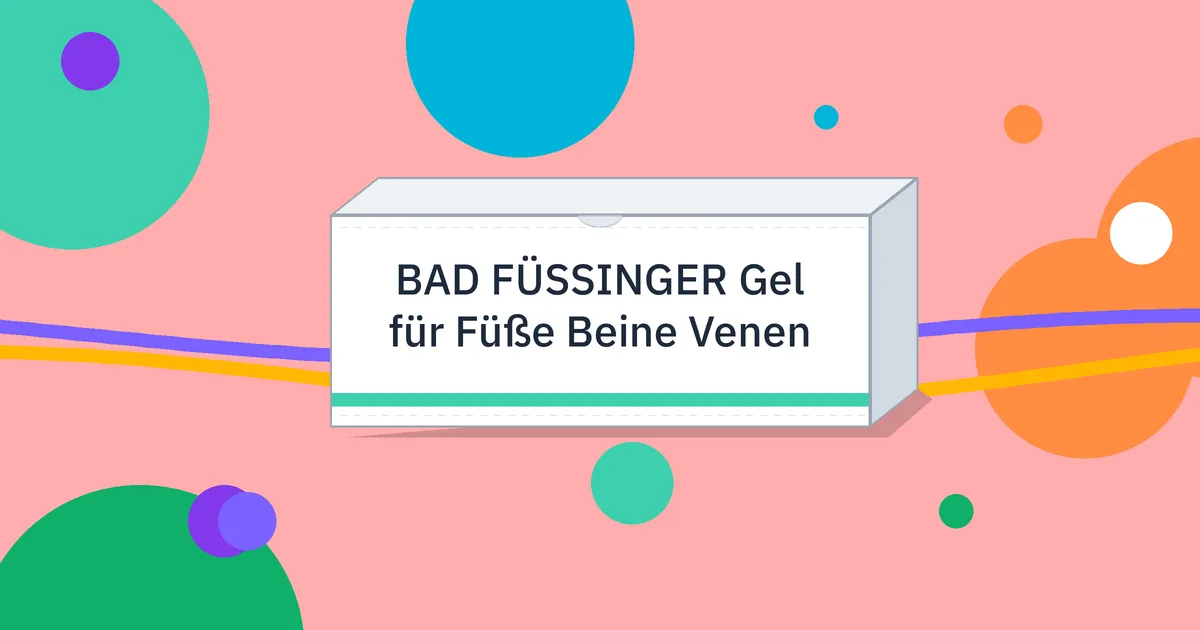 Symbolbild: Packung mit der Aufschrift BAD FÜSSINGER Gel für Füße Beine Venen (PZN 16395532) – Verfügbarkeit und Bezug in Apotheken in Frankfurt am Main