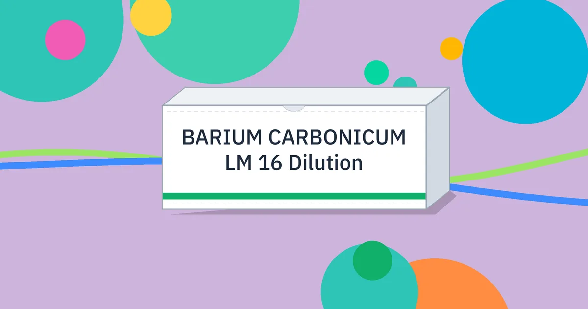 Symbolbild: Packung mit der Aufschrift BARIUM CARBONICUM LM 16 Dilution (PZN 12788973) – Verfügbarkeit und Bezug in Apotheken in Frankfurt am Main