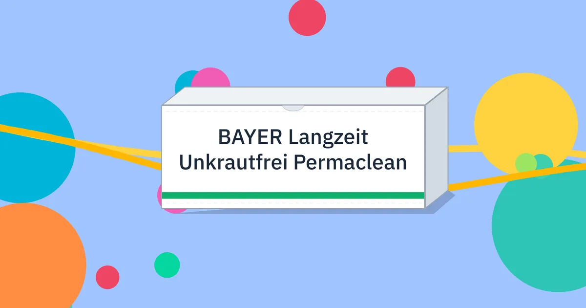 Symbolbild: Packung mit der Aufschrift BAYER Langzeit Unkrautfrei Permaclean (PZN 09276399) – Verfügbarkeit und Bezug in Apotheken in Frankfurt am Main