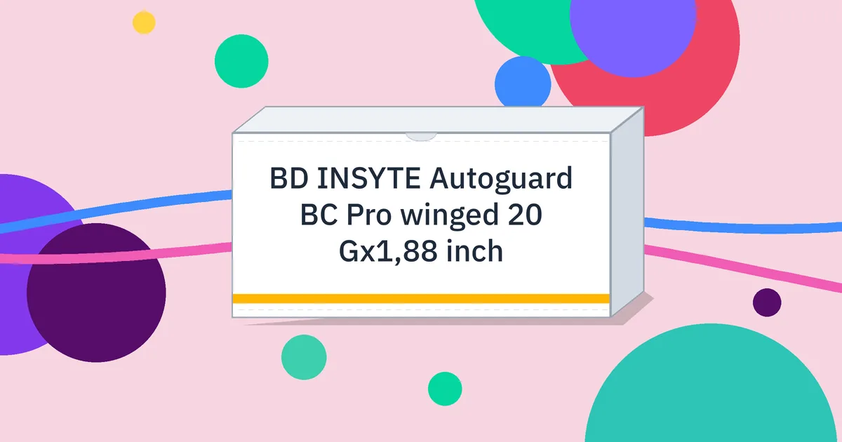 Symbolbild: Packung mit der Aufschrift BD INSYTE Autoguard BC Pro winged 20 Gx1,88 inch (PZN 17517931) – Verfügbarkeit und Bezug in Apotheken in Frankfurt am Main