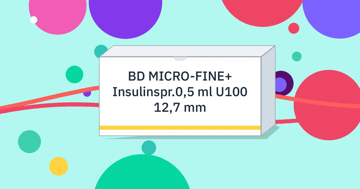 Symbolbild: Packung mit der Aufschrift BD MICRO-FINE+ Insulinspr.0,5 ml U100 12,7 mm (PZN 19235651) – Verfügbarkeit und Bezug in Apotheken in Frankfurt am Main