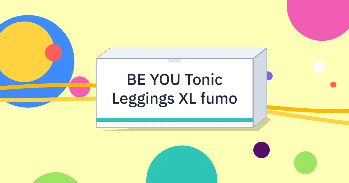Symbolbild: Packung mit der Aufschrift BE YOU Tonic Leggings XL fumo (PZN 19721564) – Verfügbarkeit und Bezug in Apotheken in Frankfurt am Main