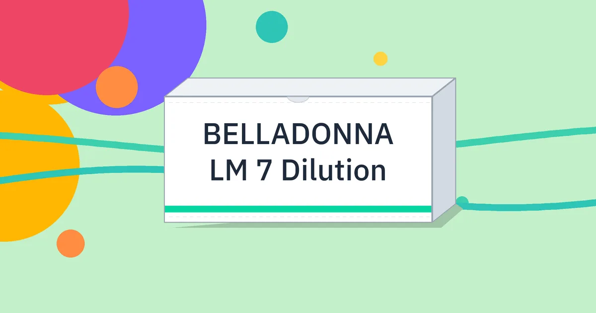 Symbolbild: Packung mit der Aufschrift BELLADONNA LM 7 Dilution (PZN 12791107) – Verfügbarkeit und Bezug in Apotheken in Frankfurt am Main