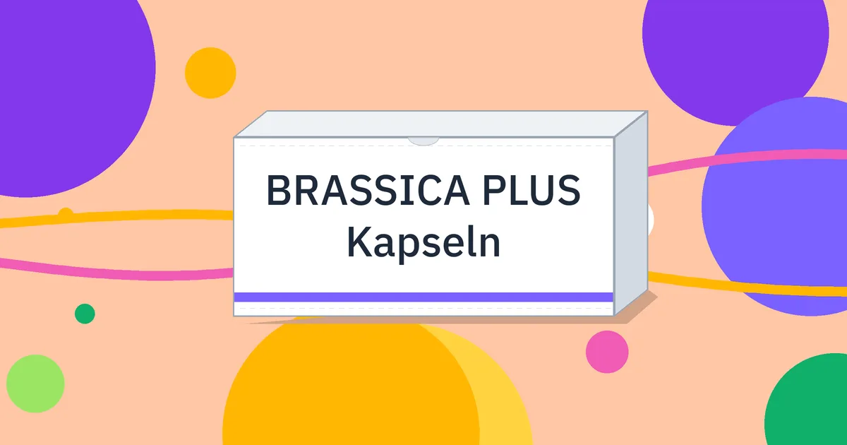 Symbolbild: Packung mit der Aufschrift BRASSICA PLUS Kapseln (PZN 17827991) – Verfügbarkeit und Bezug in Apotheken in Frankfurt am Main