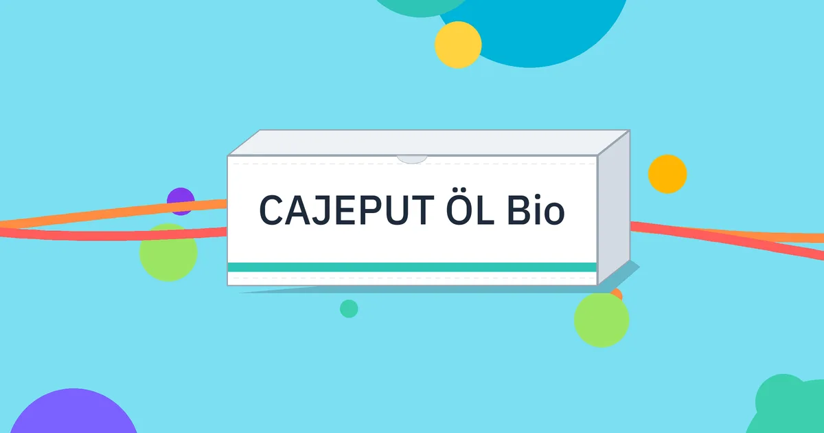 Symbolbild: Packung mit der Aufschrift CAJEPUT ÖL Bio (PZN 07508859) – Verfügbarkeit und Bezug in Apotheken in Frankfurt am Main