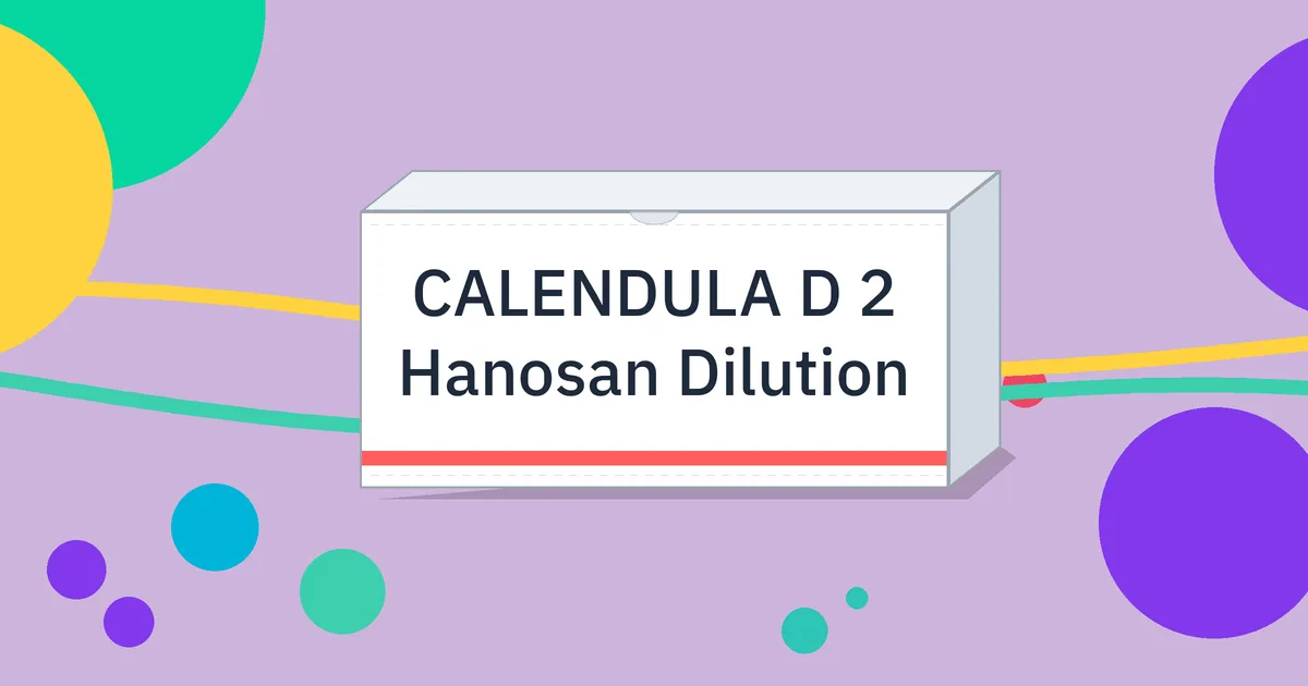 Symbolbild: Packung mit der Aufschrift CALENDULA D 2 Hanosan Dilution (PZN 07431163) – Verfügbarkeit und Bezug in Apotheken in Frankfurt am Main