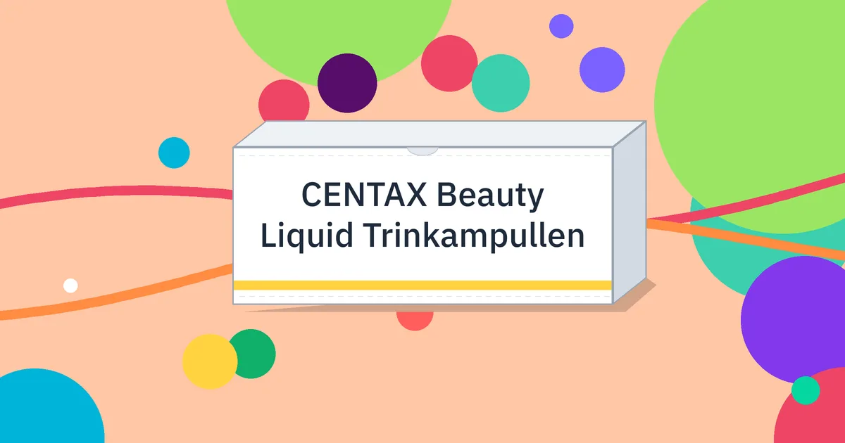 Symbolbild: Packung mit der Aufschrift CENTAX Beauty Liquid Trinkampullen (PZN 17257938) – Verfügbarkeit und Bezug in Apotheken in Frankfurt am Main