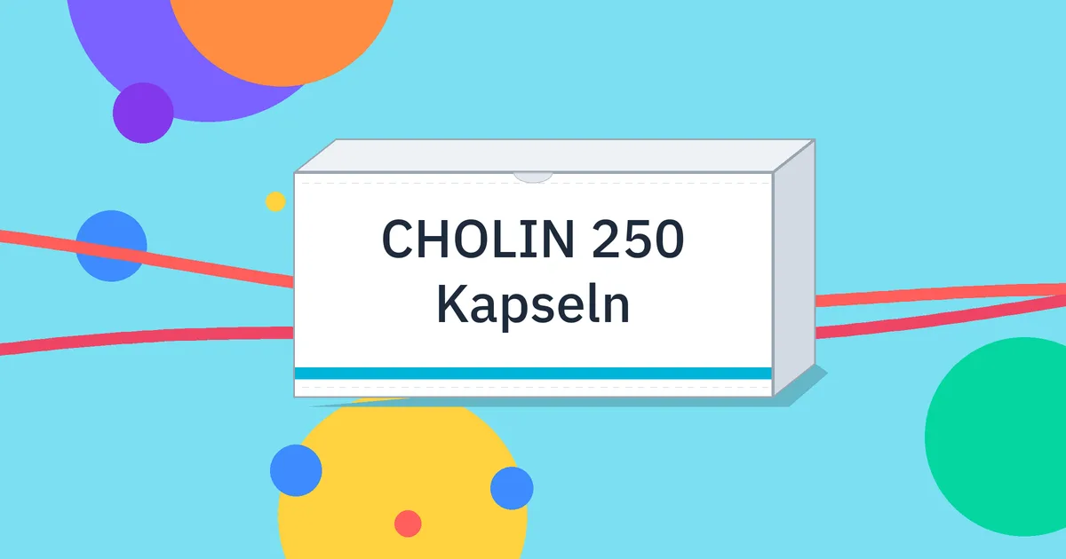 Symbolbild: Packung mit der Aufschrift CHOLIN 250 Kapseln (PZN 20578379) – Verfügbarkeit und Bezug in Apotheken in Frankfurt am Main