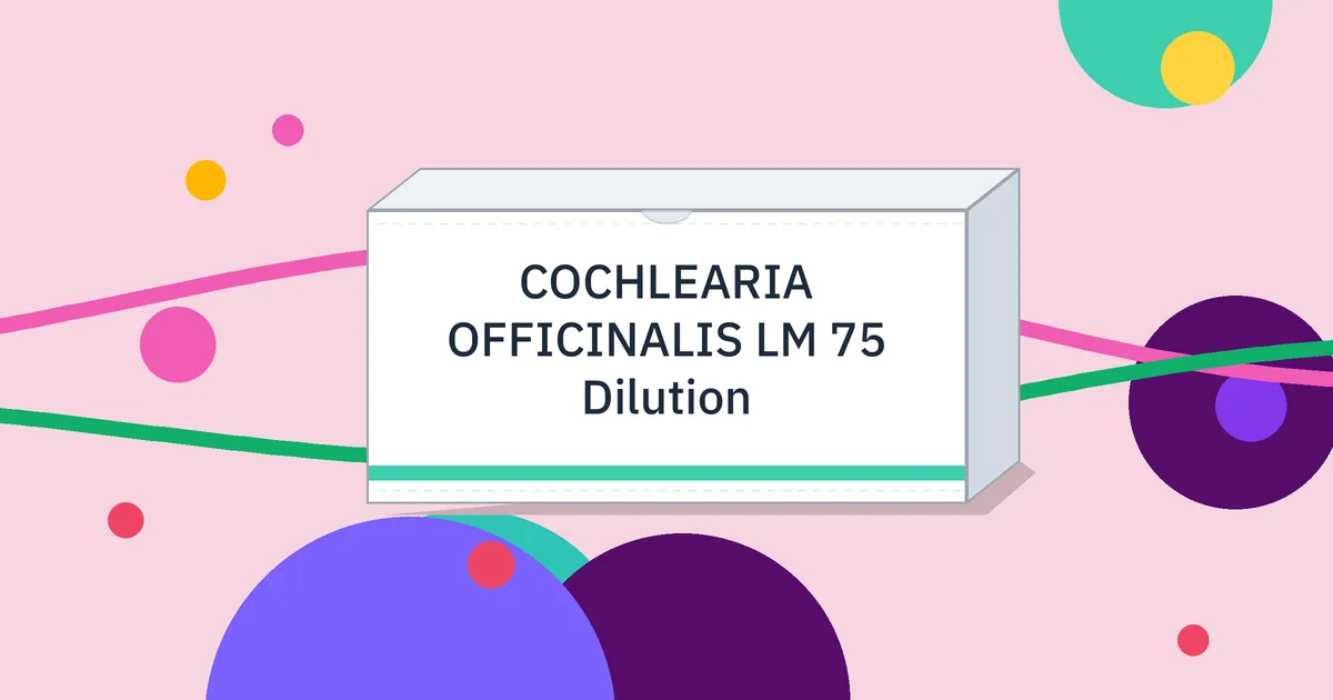 Symbolbild: Packung mit der Aufschrift COCHLEARIA OFFICINALIS LM 75 Dilution (PZN 12829755) – Verfügbarkeit und Bezug in Apotheken in Frankfurt am Main