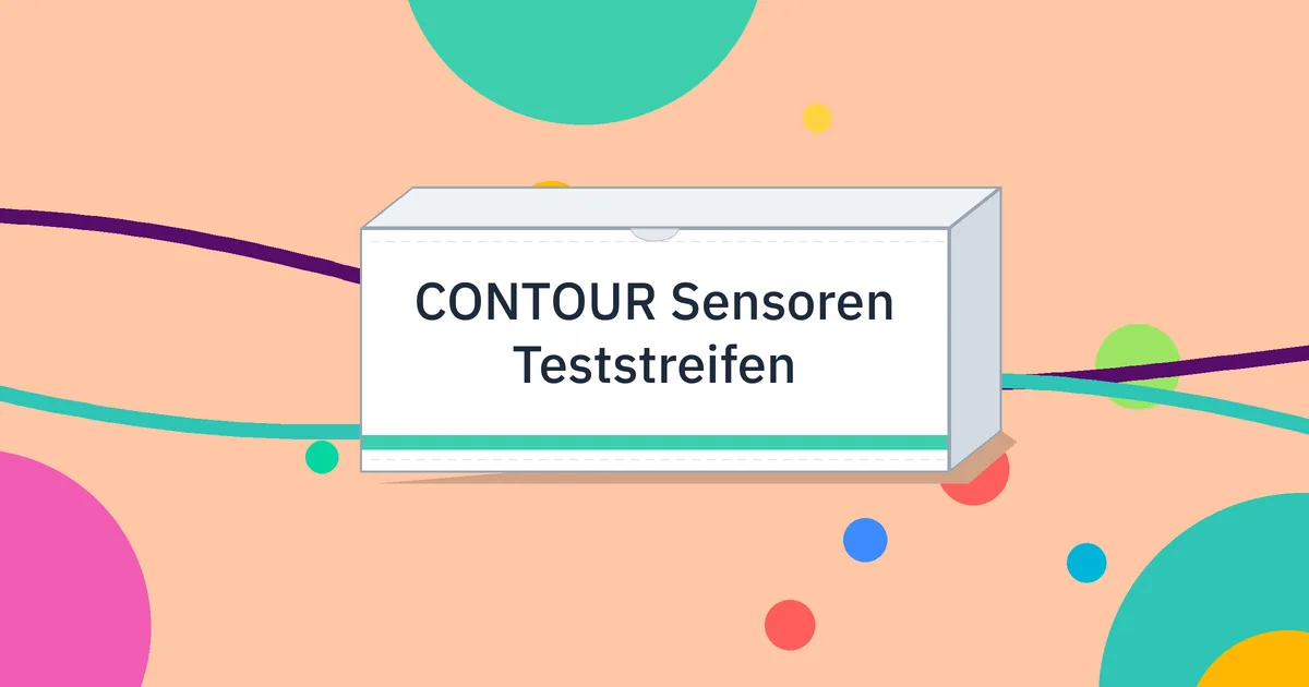Symbolbild: Packung mit der Aufschrift CONTOUR Sensoren Teststreifen (PZN 08880733) – Verfügbarkeit und Bezug in Apotheken in Frankfurt am Main
