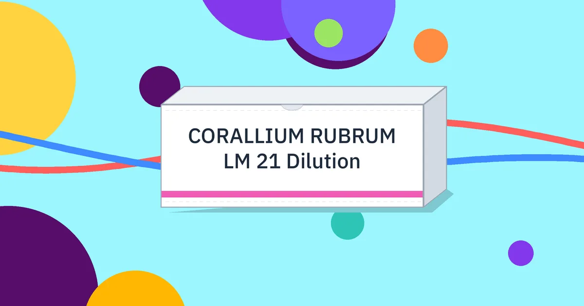 Symbolbild: Packung mit der Aufschrift CORALLIUM RUBRUM LM 21 Dilution (PZN 12834093) – Verfügbarkeit und Bezug in Apotheken in Frankfurt am Main