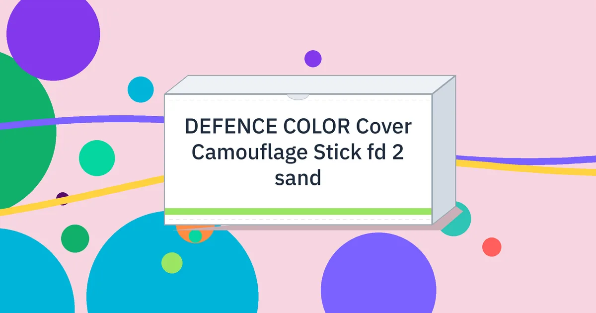Symbolbild: Packung mit der Aufschrift DEFENCE COLOR Cover Camouflage Stick fd 2 sand (PZN 11891083) – Verfügbarkeit und Bezug in Apotheken in Frankfurt am Main