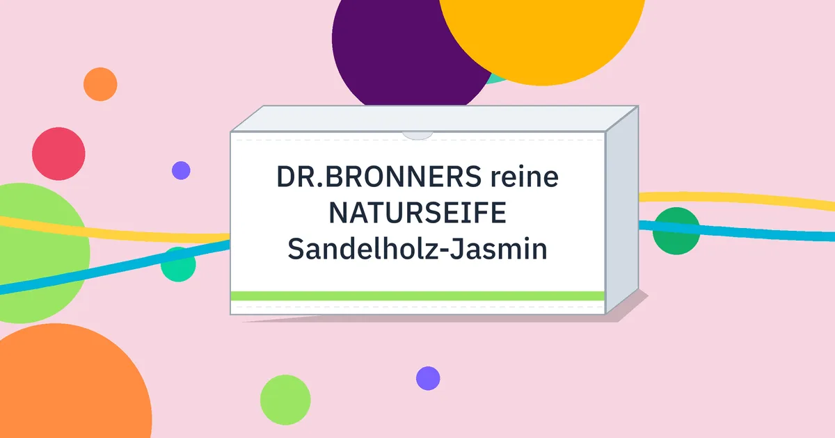 Symbolbild: Packung mit der Aufschrift DR.BRONNERS reine NATURSEIFE Sandelholz-Jasmin (PZN 19241893) – Verfügbarkeit und Bezug in Apotheken in Frankfurt am Main