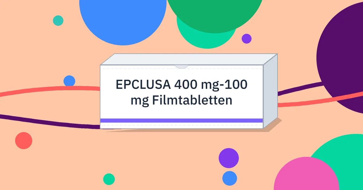Symbolbild: Packung mit der Aufschrift EPCLUSA 400 mg-100 mg Filmtabletten (PZN 20165447) – Verfügbarkeit und Bezug in Apotheken in Frankfurt am Main