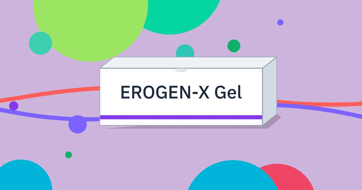Symbolbild: Packung mit der Aufschrift EROGEN-X Gel (PZN 18682477) – Verfügbarkeit und Bezug in Apotheken in Frankfurt am Main