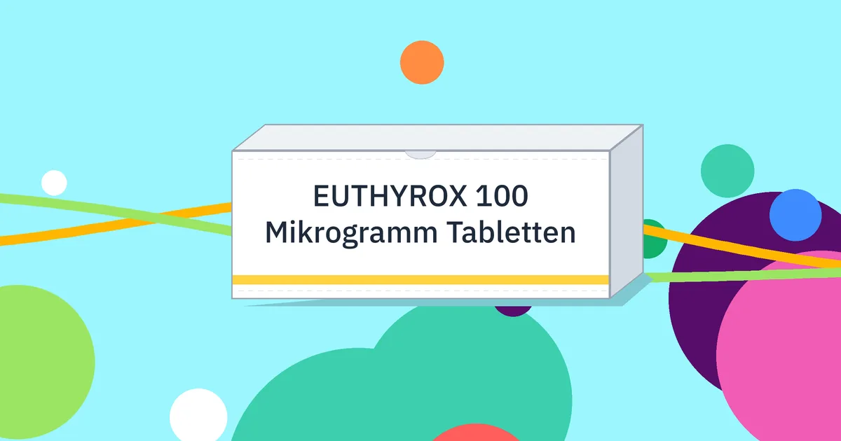 Symbolbild: Packung mit der Aufschrift EUTHYROX 100 Mikrogramm Tabletten (PZN 02050640) – Verfügbarkeit und Bezug in Apotheken in Frankfurt am Main