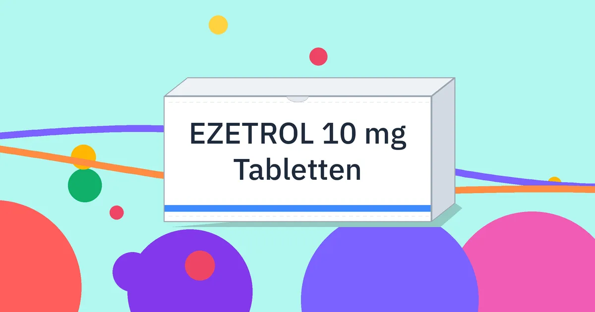 Symbolbild: Packung mit der Aufschrift EZETROL 10 mg Tabletten (PZN 12500334) – Verfügbarkeit und Bezug in Apotheken in Frankfurt am Main