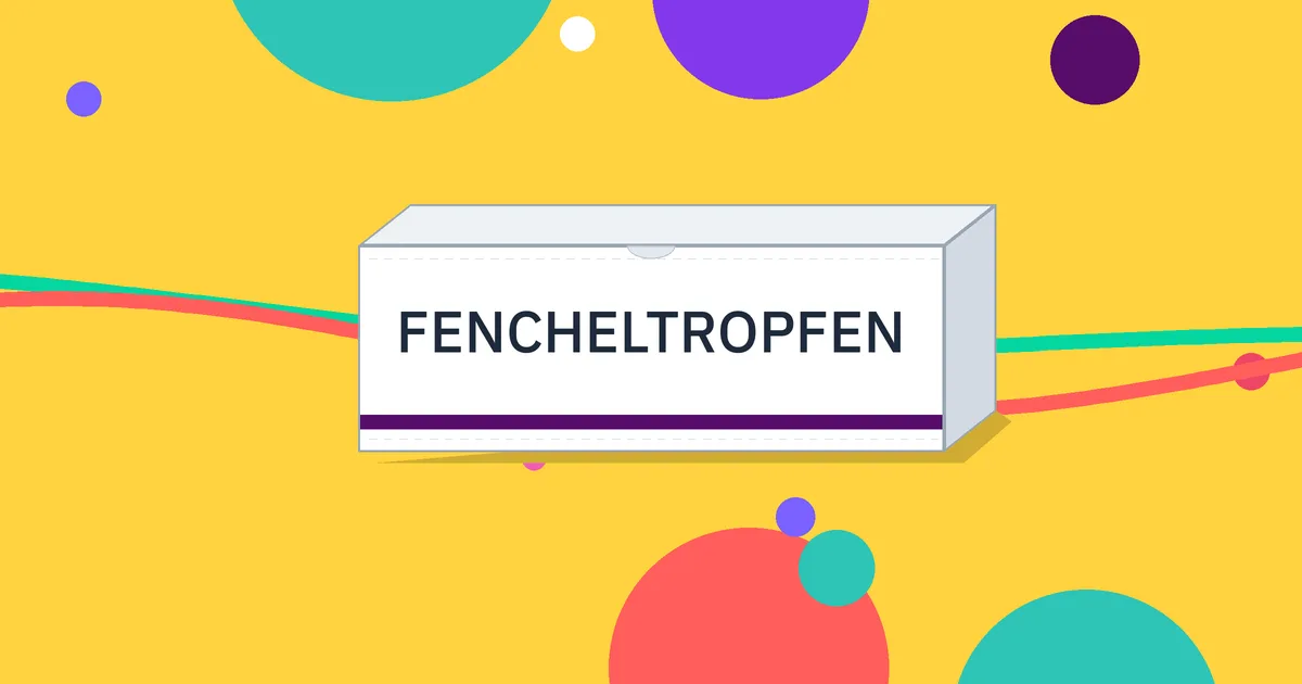 Symbolbild: Packung mit der Aufschrift FENCHELTROPFEN (PZN 10974714) – Verfügbarkeit und Bezug in Apotheken in Frankfurt am Main
