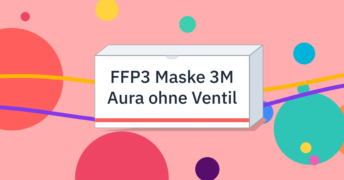 Symbolbild: Packung mit der Aufschrift FFP3 Maske 3M Aura ohne Ventil (PZN 17944834) – Verfügbarkeit und Bezug in Apotheken in Frankfurt am Main