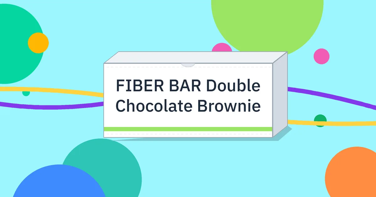 Symbolbild: Packung mit der Aufschrift FIBER BAR Double Chocolate Brownie (PZN 12146795) – Verfügbarkeit und Bezug in Apotheken in Frankfurt am Main