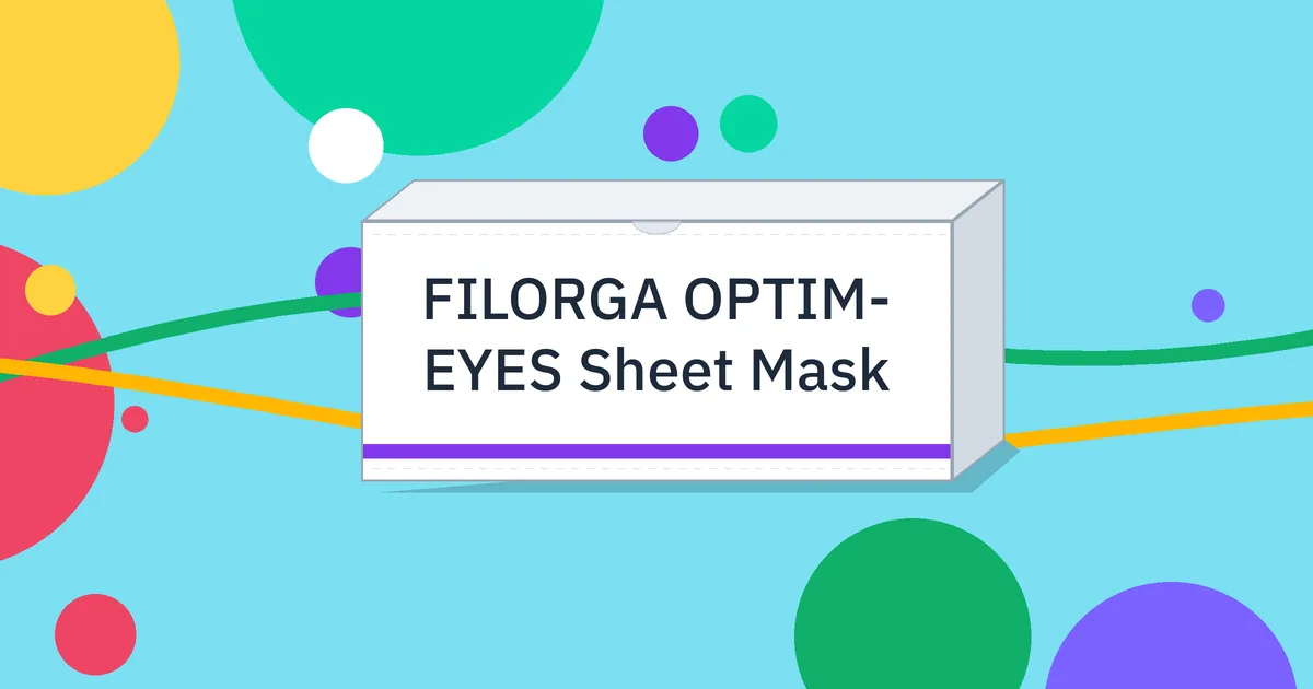 Symbolbild: Packung mit der Aufschrift FILORGA OPTIM-EYES Sheet Mask (PZN 19888809) – Verfügbarkeit und Bezug in Apotheken in Frankfurt am Main