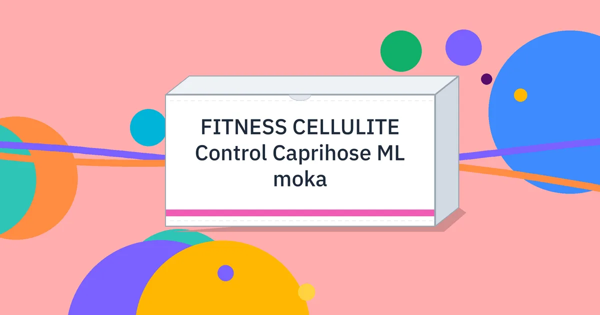 Symbolbild: Packung mit der Aufschrift FITNESS CELLULITE Control Caprihose ML moka (PZN 16191752) – Verfügbarkeit und Bezug in Apotheken in Frankfurt am Main