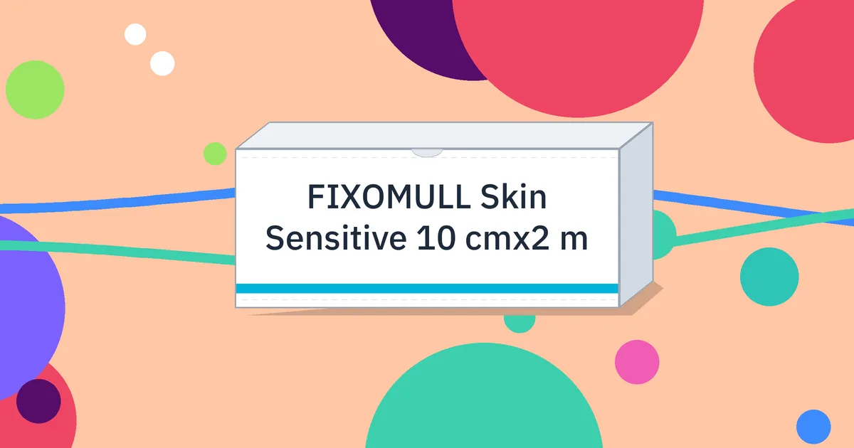 Symbolbild: Packung mit der Aufschrift FIXOMULL Skin Sensitive 10 cmx2 m (PZN 19788893) – Verfügbarkeit und Bezug in Apotheken in Frankfurt am Main
