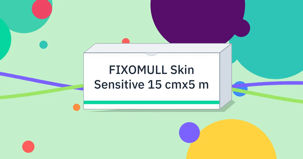 Symbolbild: Packung mit der Aufschrift FIXOMULL Skin Sensitive 15 cmx5 m (PZN 19168771) – Verfügbarkeit und Bezug in Apotheken in Frankfurt am Main