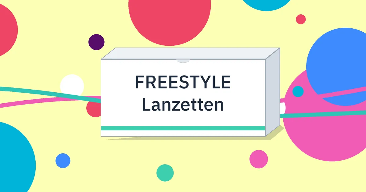 Symbolbild: Packung mit der Aufschrift FREESTYLE Lanzetten (PZN 09306189) – Verfügbarkeit und Bezug in Apotheken in Frankfurt am Main