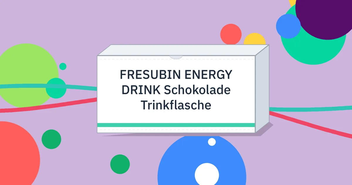 Symbolbild: Packung mit der Aufschrift FRESUBIN ENERGY DRINK Schokolade Trinkflasche (PZN 19843273) – Verfügbarkeit und Bezug in Apotheken in Frankfurt am Main