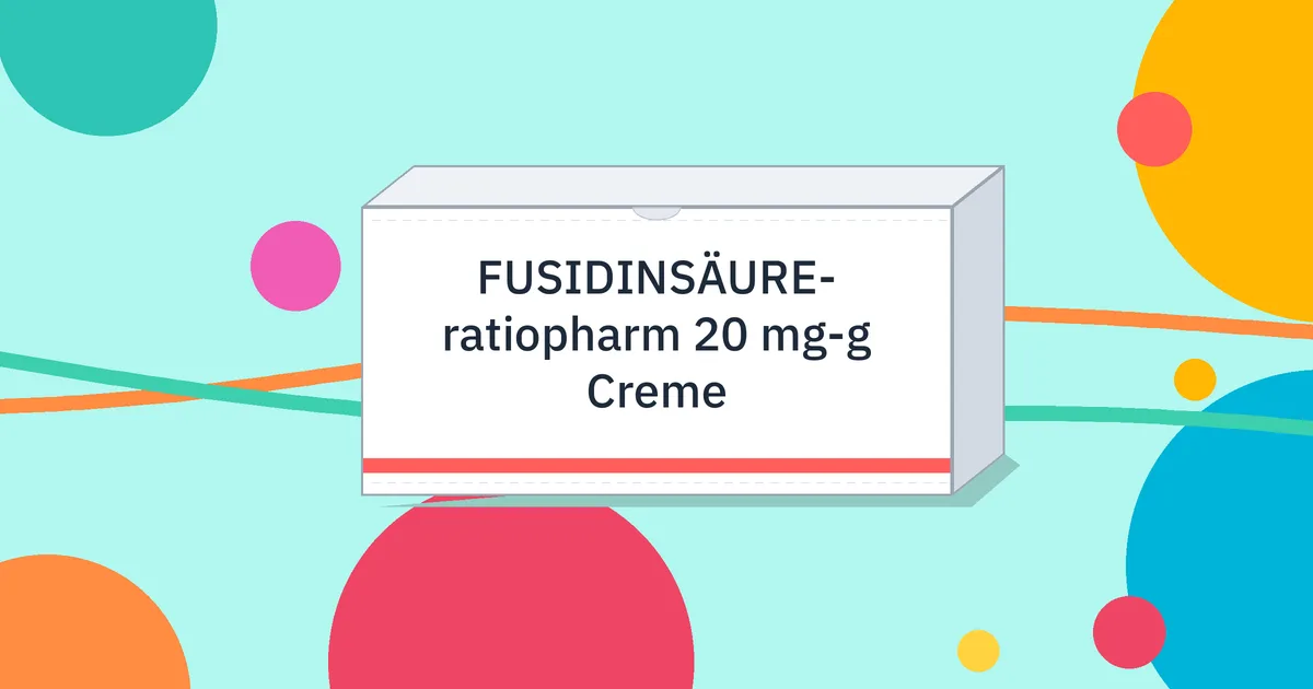 Symbolbild: Packung mit der Aufschrift FUSIDINSÄURE-ratiopharm 20 mg-g Creme (PZN 10962562) – Verfügbarkeit und Bezug in Apotheken in Frankfurt am Main
